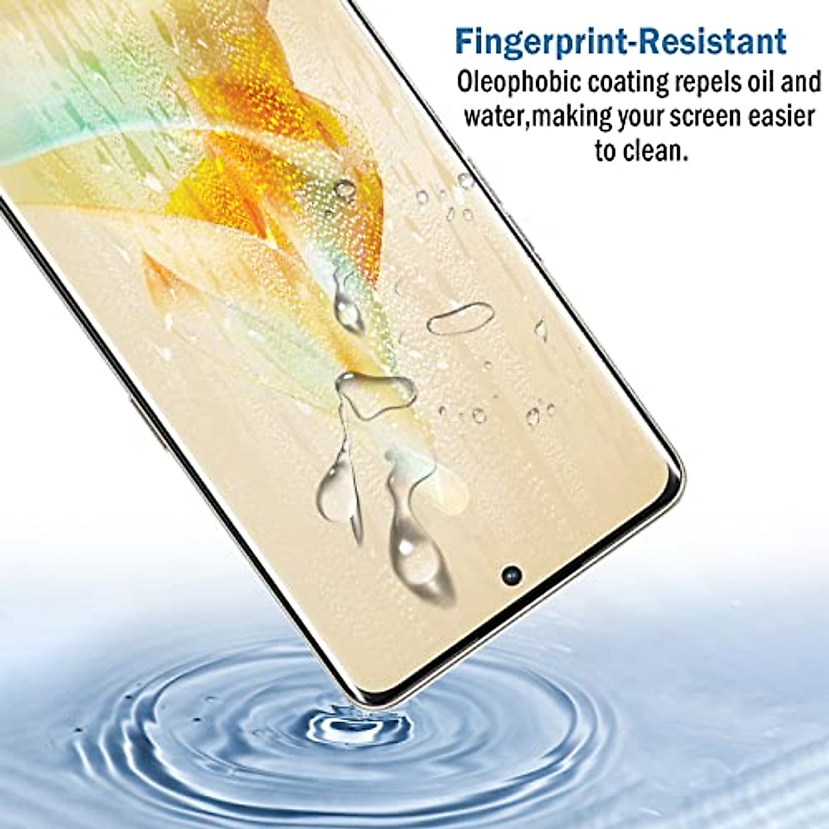 Natbok 2 Pack for OPPO Reno 8T 5G Screen Protector,9H Tempered Glass Film,HD Clear Scratch Resistant,Case Friendly Bubble-Free Easy Installation for OPPO Reno 8T 5G Glass Screen Protector