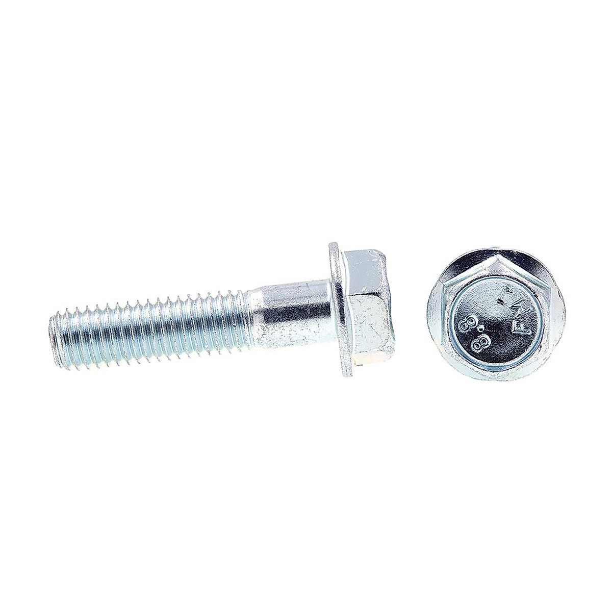 Prime-Line 9089516 Flange Bolts, Class 8.8 Metric, M8-1.25 X 35MM, Zinc Plated Steel (25 Pack)