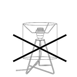 Simple Designs LT2066-GDW 13.5" Down to the Wire Metal Table Lamp with Fabric Shade, Gold with White Shade