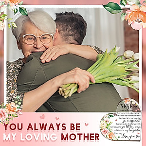 Jetec Mothers Day Gifts for Mom Acrylic Mom Gift Birthday Gift Sign Plaque Presents from Daughter Son Grateful Christmas Valentines Birthday Gifts,5.91 x 5.91 x 0.55 Inches(Heart)