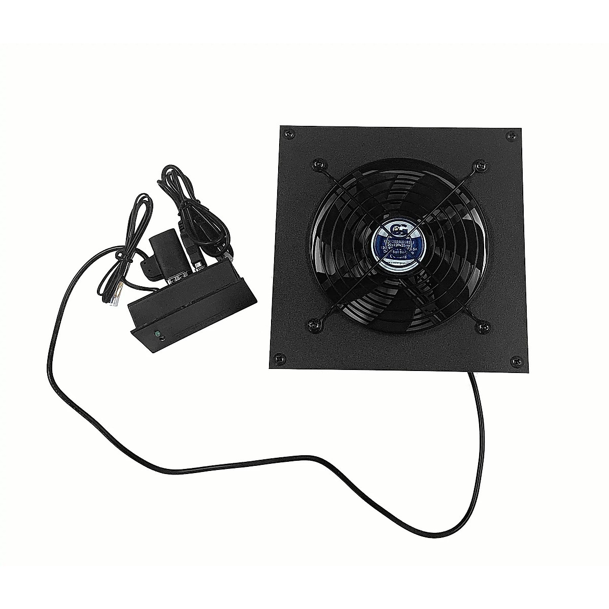 Single 120mm USB Fan with Bracket and Preset Thermostat