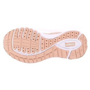 Propét Women's EC-5 Sneakers, Grey/Peach, 8.5 XX-Wide US