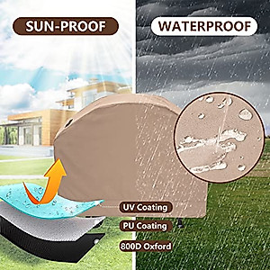 WEIMELL 800D BBQ Grill Cover for Outdoor Grill,58 Inch BBQ Covers Waterproof Heavy Duty,Gas Grill Covers for Outside,Barbeque Grill Cover for Weber,Char-Broil,Genesis,Brinkmann,Dyna-glo Nexgrill