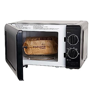 West Bend WB0700MWMVB Microwave Oven 700-Watts Compact Mechanical with 5 Power Settings, Defrost, Full Range Temperature Control and Glass Turntable, 0.7-Cu.Ft, Black