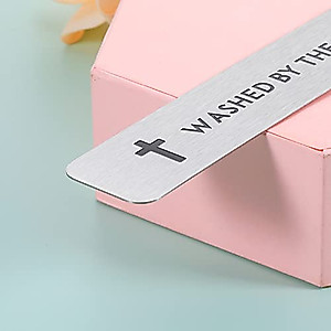 Baptism Gifts for Teen Girls Boys Stocking Suffers Religious Bookmark Gift for First Communion Gifts for Goddaughter Godson Godchild Baby Adult 2023 Baptism Gifts for Women Men Friends Catholic Gifts