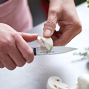 Opinel Intempora Paring Knife –Serrated High Carbon Steel Blade, Easy to Handle, Full Tang Construction, Made in Portugal