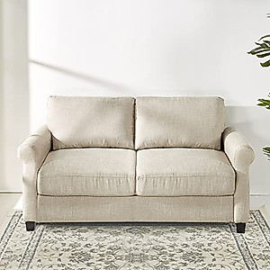 ZINUS Josh Loveseat Sofa / Easy, Tool-Free Assembly, Beige