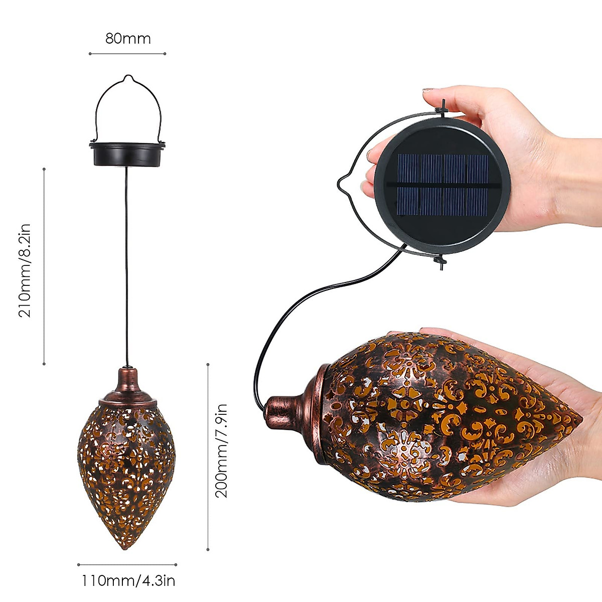 Neoglint Fairy Solar Lights Outdoor Garden Decor (Olive 1 Pack)