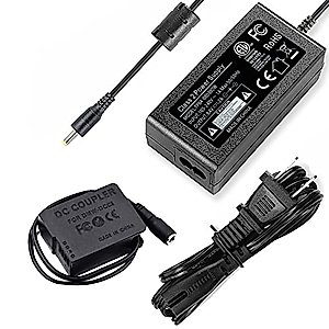 F1TP DMW-AC10 DMW-DCC8 AC Power Adapter Dummy Battery for Panasonic Lumix DMC-G5 G6 G7 GX8 G80 G81 G85 GH2 GH2K FZ200 FZ300 FZ2000 G90 G99 Cameras.