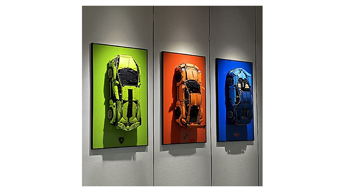 iLuane Display Wallboard for Lego McLaren & Bugatti Models