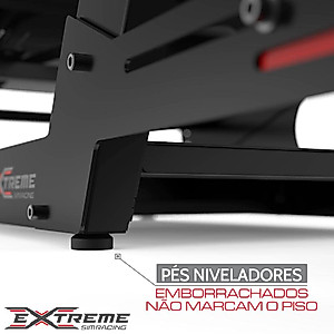 Extreme Simracing Racing Simulator Cockpit With All Accessories (Black) - VIRTUAL EXPERIENCE V 3.0 Racing Simulator For Logitech G27, G29, G920, G923, SIMAGIC, Thrustmaster And Fanatec