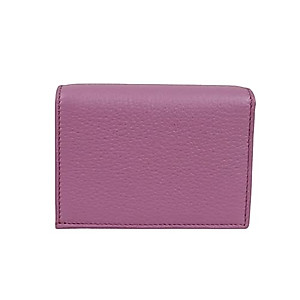 Gucci Marmont Women's Pink Leather Wallet w/Crystal Double G 499783 5871