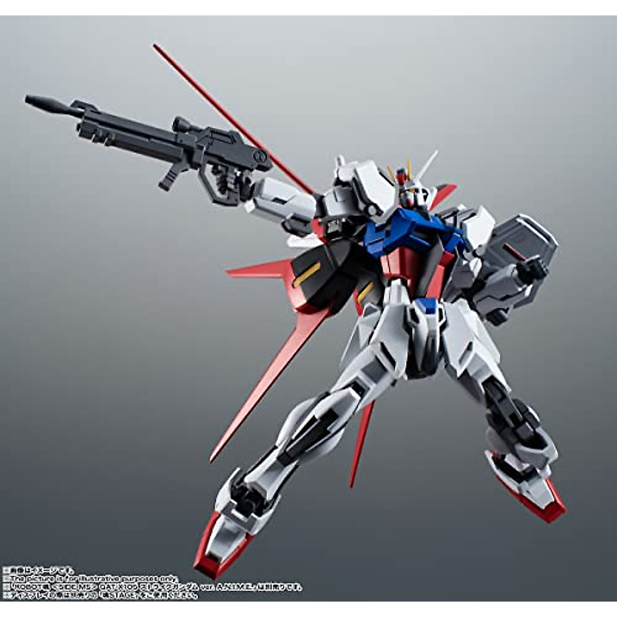 TAMASHII NATIONS - Mobile Suit Gundam SEED - AQM/E-X01 Aile Striker & Option Parts Set, Bandai Spirits The Robot Spirits