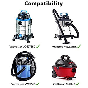 KEEPOW 9 Pack Shop Vacuum Bag Replacement Compatible with Vacmaster 5 to 6 Gallon Wet Dry Vacuum, Part # VDBS