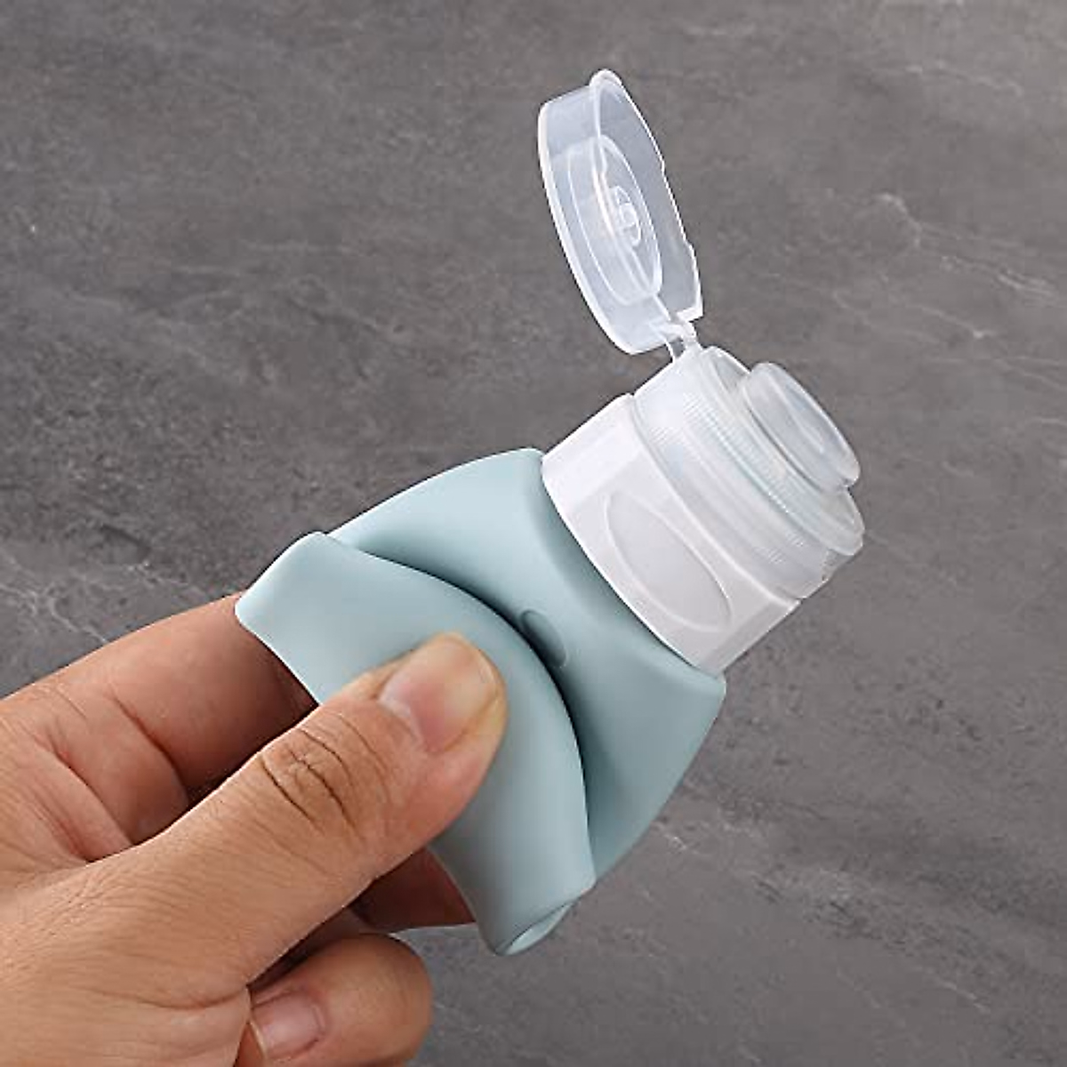 Gemice Travel Bottles for Toiletries Tsa Approved Size Containers BPA Free Leak Proof Tubs Refillable Liquid Accessories Cometic Shampoo and Lotion Soap