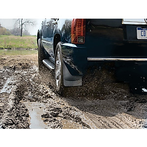 WeatherTech Custom No Drill Splash Guard MudFlaps for Ford F-150 - Front & Rear Set (110003-120003), Black