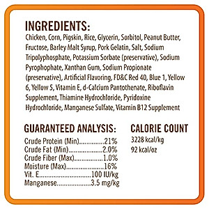 NutriChomps Dog Chews, 2.5-inch Knots, Easy to Digest, Rawhide-Free Dog Treats, 8 Count, Real Peanut Butter flavor