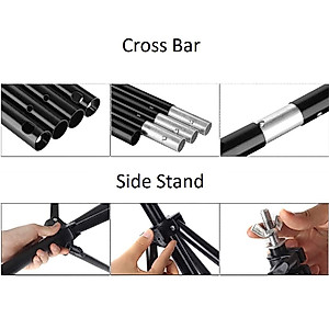 LOMTAP Background Stand Heavy Duty 6.5x10ft/ 2x3m Backdrop Support System Photography Photo Video Studio Kit with Carrying Bag for Adjustable Height and Width Shooting Photo Studio