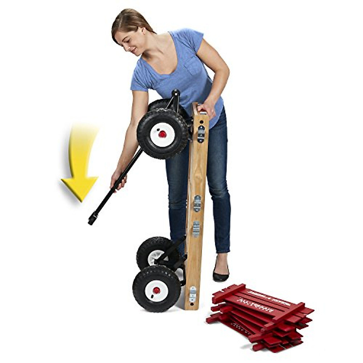 Radio Flyer All-Terrain Cargo Wagon for Kids, Garden and Cargo, Red Wagon for Ages 1.5+