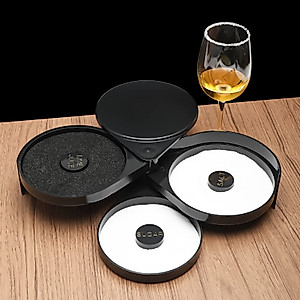 Potlimepan 3 Tier Salt/Sugar Rimmer, Marganita Glass Salt Container