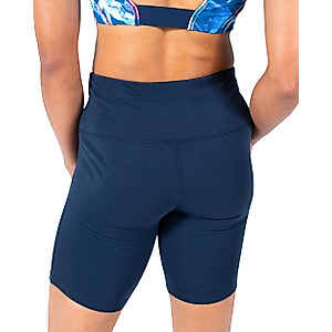 Spalding Women's Cotton Stretch Bike Short, Navy Blazer, Small