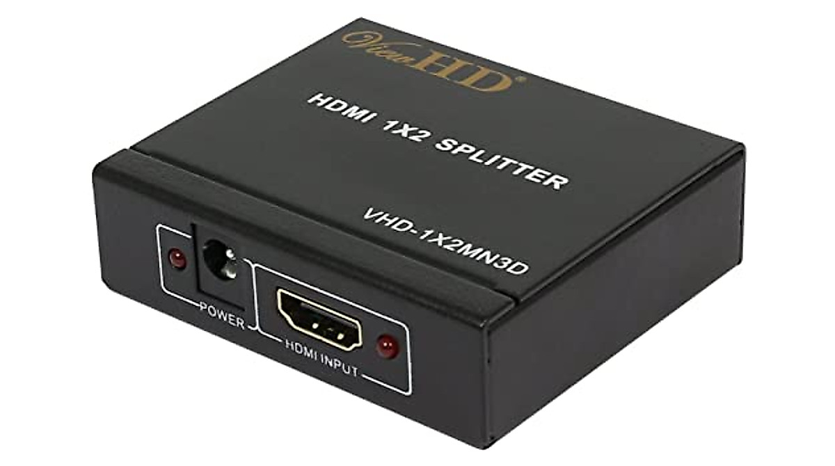 ViewHD 2 Port HDMI Splitter | 1080P & 3D Support for Home & Office