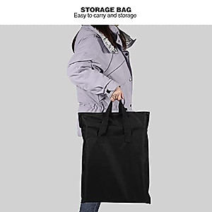 REDCAMP Swivel Campfire Grill Heavy Duty Steel Grate, Over Fire Camp Grill with Carrying Bag for Outdoor Open Flame Cooking