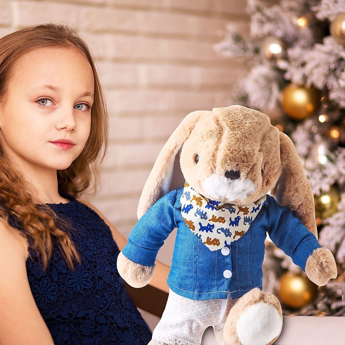 Set of 2 Unicorn Skirt Teddy Bear Clothes Outfit Fits Most 14" - 18" Bear Plush Stuffed Animal Outfit Build a Bear Doll Clothes and Make Your Own Stuffed Animals(Unicorn Style, Fit 14"-18")