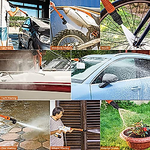 Portable Cordless Pressure Washer Max 880 PSI, 21V 3.0Ah Battery Powered Pressure Washer Power Cleaner with 12 Accessories for Car/Fence/Floor Cleaning & Watering
