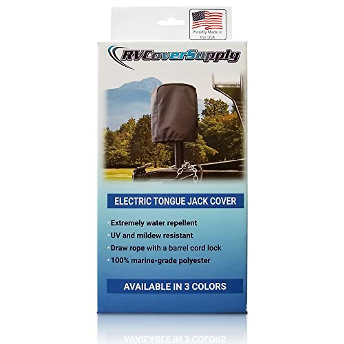 RV Travel Trailer Electric Tongue Jack Cover | Camper Accessories for Travel Trailer Campers | Universal RV Electric Jack Cover Protects RV Electric Jack Head Systems