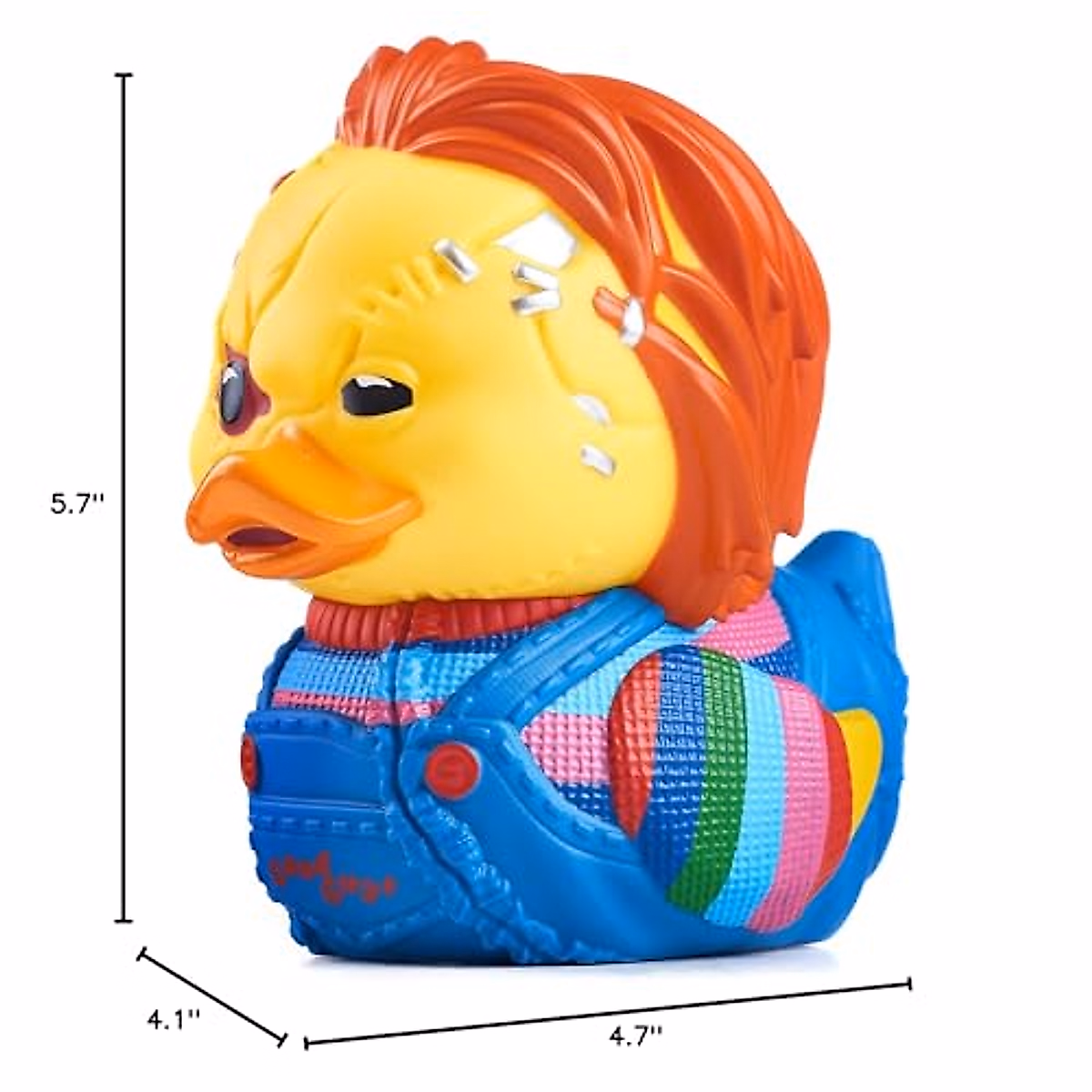 TUBBZ Boxed Edition Scarred Chucky Collectible Vinyl Rubber Duck Figure - Official Chucky Merchandise - TV, Movies & Video Games
