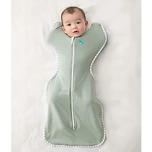 Love to Dream Swaddle, Baby Sleep Sack, Swaddle Up Self-Soothing Swaddles for Newborns, Snug Fit Helps Calm Startle Reflex, Lite 0.2 Tog Sleep Sack, 13-19 lbs, Olive