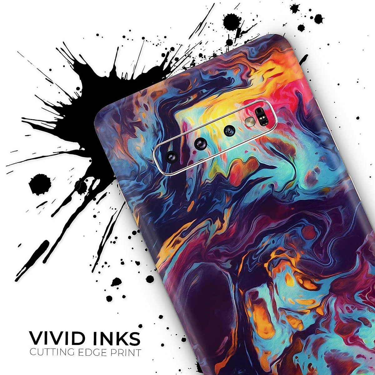 DesignSkinz Blurred Abstract Flow V31 Protective Vinyl Decal Wrap Skin Cover Compatible with The Samsung Galaxy S20 (Screen Trim & Back Glass Skin)