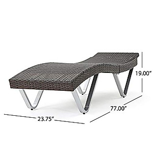 Christopher Knight Home San Marco KD Chaise Lounge, Multibrown