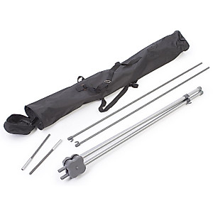 Portable X Banner Stand with Hooks for Grommets, Adjustable - Graphics NOT Included
