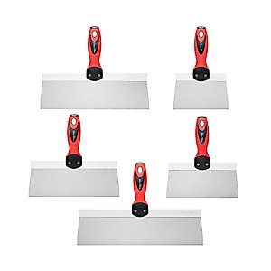Bates- Putty Knife Set, 5 Pack, Stainless Steel, 14", 12", 10", 8", 6", Putty Knives, Drywall Knife Set, Putty Knife Scraper, Spackle Knife Set, Scraper Tool, Paint Scraper Tool, Drywall Knifes Set