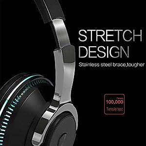 Bluetooth Headphones Over-Ear Headphones Wireless Bluetooth Noise Cancelling Headphones Head-Mounted Headphones Lightweight Wireless Headphones Hifi Stereo PC/Cell Phones/TV/Mp3/Mp4 Cool Stuff