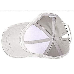 Eohak Cotton Ponytail Hats Baseball for Women Adjustable Solid Color…