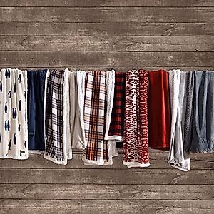 Eddie Bauer - Throw Blanket, Reversible Sherpa Fleece Bedding, Home Decor for All Seasons (Edgewood Red, Throw)