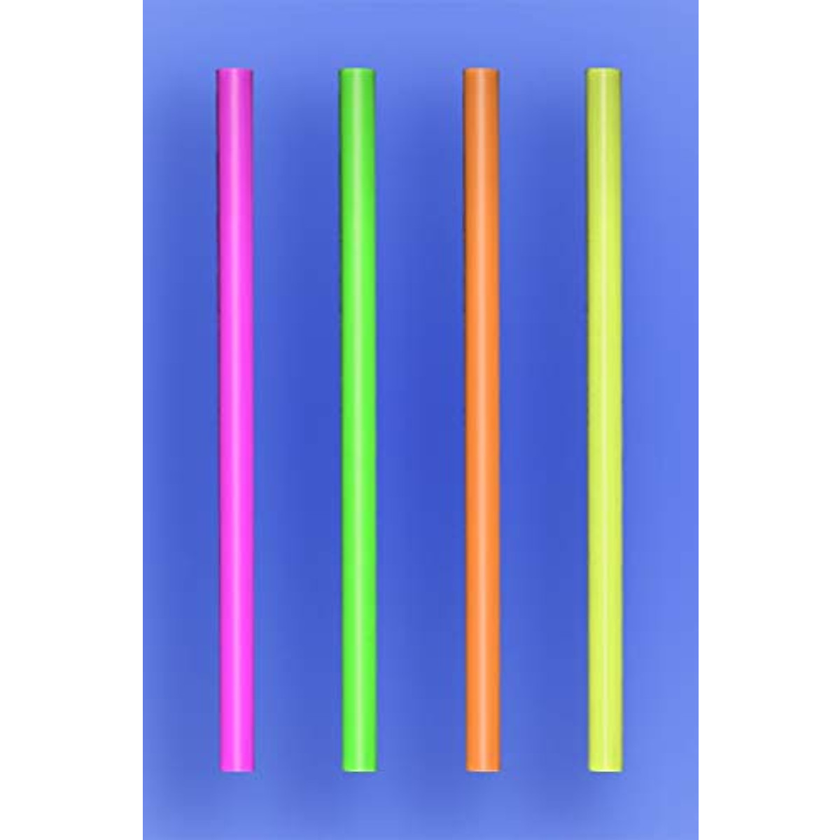 Wow Plastic Disposable Plastic Drinking Straws - 250 count (neon) (Neon).