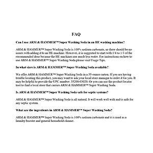 Arm & Hammer Super Washing Soda Detergent Booster & Household Cleaner, 55oz.