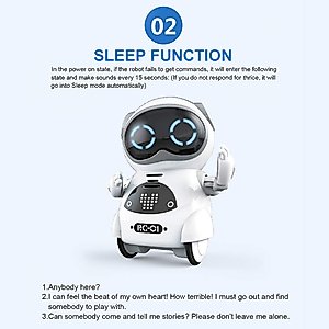 GoolRC 939A Pocket Robot Talking Interactive Dialogue Voice Recognition Record Singing Dancing Telling Story Mini Robot