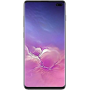 SAMSUNG Galaxy S10+ Plus (128GB, 8GB) 6.4" AMOLED, Snapdragon 855, IP68 Water Resistant, 4G LTE (Fully Unlocked US Model for T-Mobile, AT&T, Verizon, Global) G975U1 (Wireless Charger Bundle, Black)