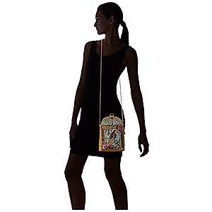 Mary Frances Pretty Parrot Beaded Crossbody Handbag, Multi
