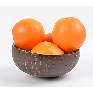 ChezMax Natural Coconut Bowl Mother of Pearl Inlaid Shell Bowls Key Bowl for Entryway Table Candy Container Nuts Holder Fruits & Dry Snack Storage Bowl Round Handcrafted Bowl for Decoration(Blue-Gold)