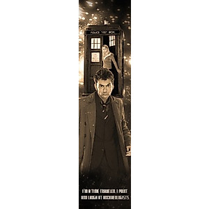 David Tennant Doctor Who Bookograph Metal Bookmark