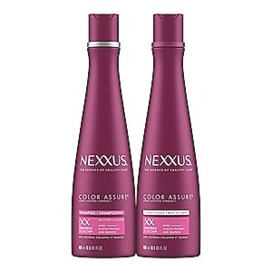 Nexxus Color Assure Shampoo and Conditioner for Color-Treated Hair - Enhances Color for Up to 40 Washes, 13.5oz, 2 Pack