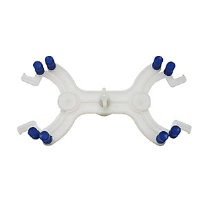 Plastic Double Buret Clamp Burette Clip Holder Butterfly Style Titration Clip Holder Laboratory Accessory