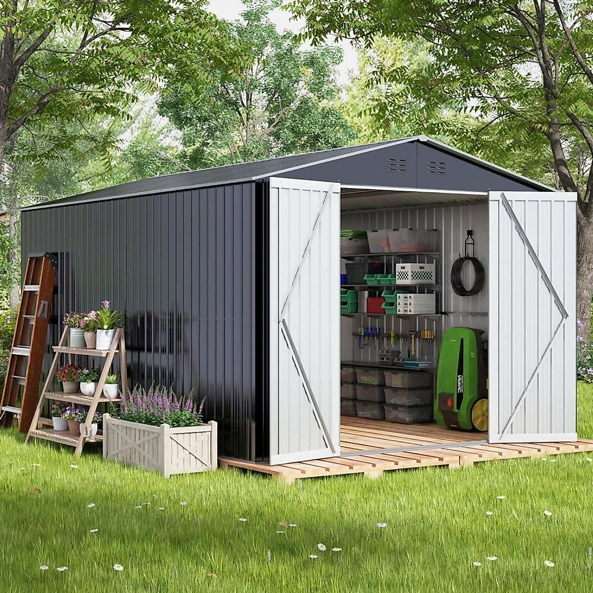 Durable 8FT x 12FT Outdoor Storage Shed - Buy Now!