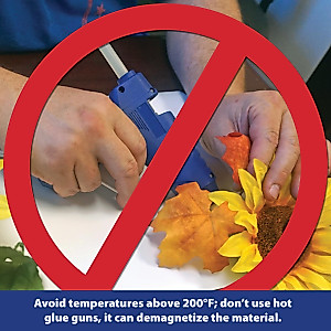 Master Magnetics - B005HY9KDM Magnet Sheet, Magnetic Paper, 12" Wide, 24" Long, White Vinyl Back, 08505